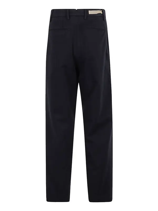 BRIGLIA 1949 Logo-patch Straight Trousers - Blue