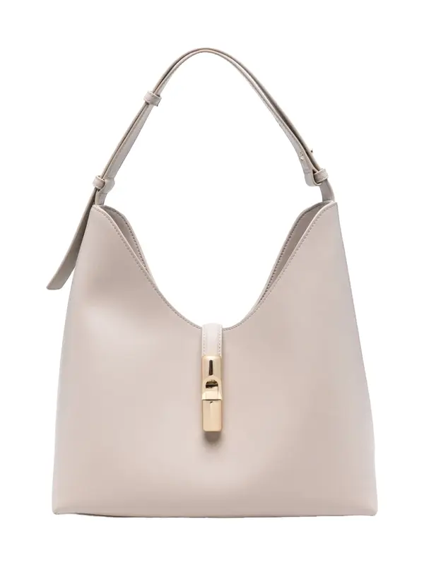 Furla Logo-stamp Shoulder Bag - Neutrals