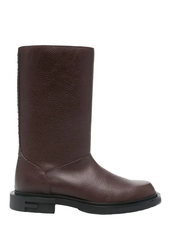 Fendi Frame Mid-calf Boots - Brown