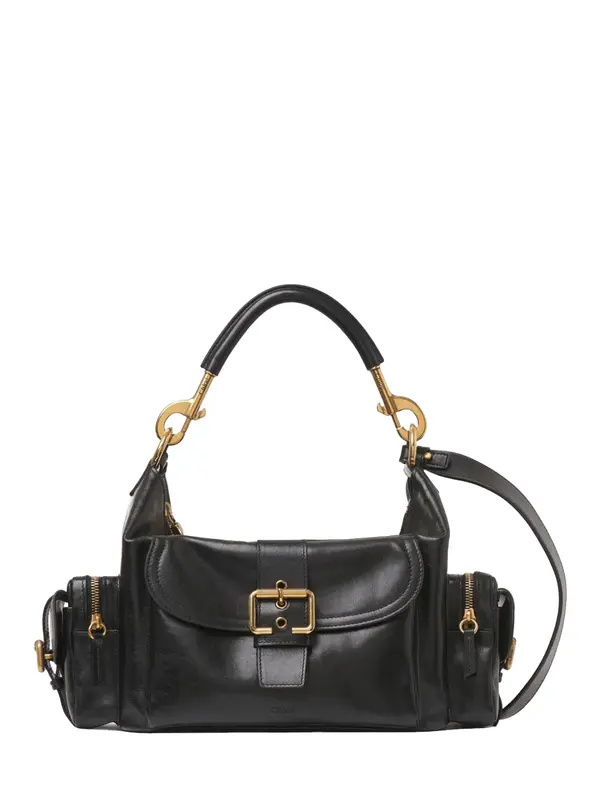 Chloé Leather Camera Tote - Black