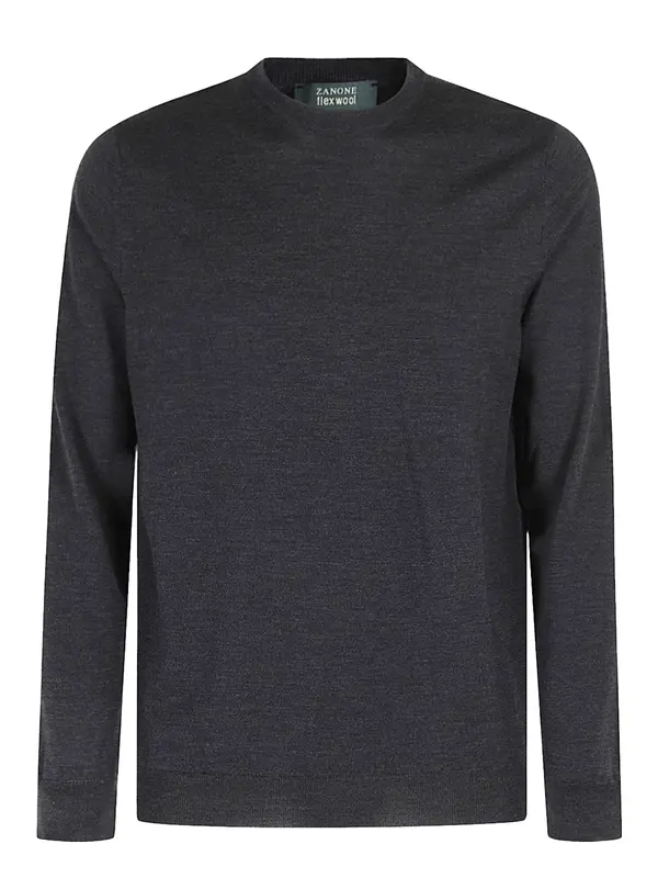 ZANONE Wool Crew Neck Sweater - Grey