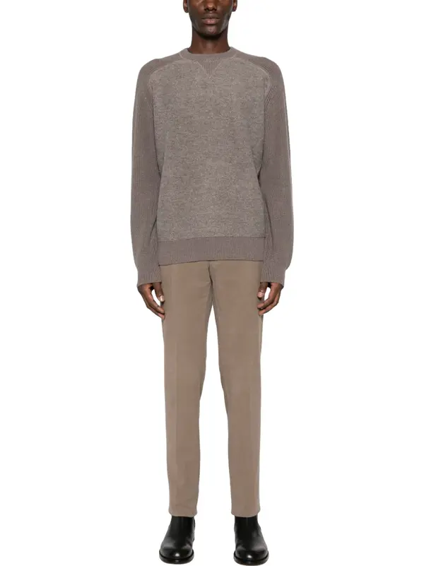 Hugo Boss Panelled Sweater - Brown