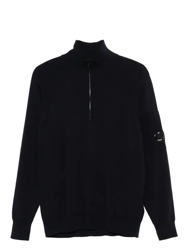 C.P. COMPANY Half-zip Sweater - Blue