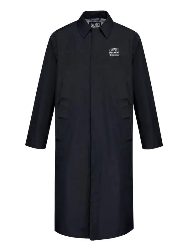 MM6 MAISON MARGIELA X SALOMON Classic-collar Trench Coat - Black
