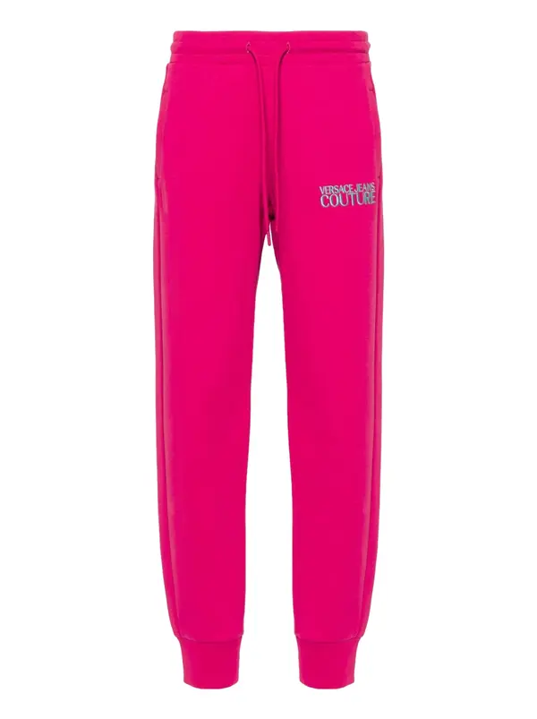 Versace Embroidered Logo Track Pants - Pink