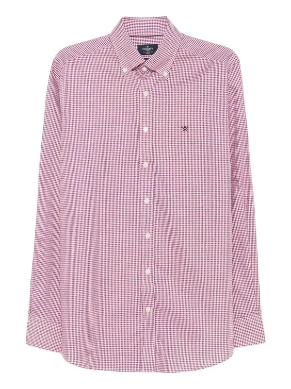 HACKETT Gingham-check Shirt - Red