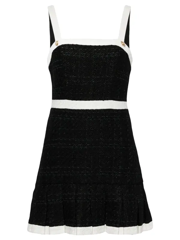 Alice + Olivia Clarine Square Neck Dress - Black