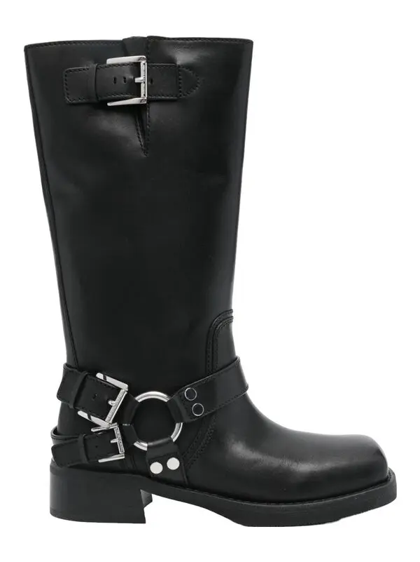 Michael Kors Leather Boots - Black