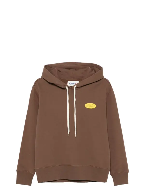 AUTRY Printed Logo Hoodie - Brown