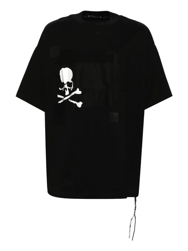 MASTERMIND WORLD Patchwork T-shirt - Black