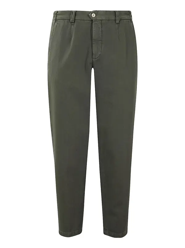 BRIGLIA 1949 Portofino Cropped Trousers - Green