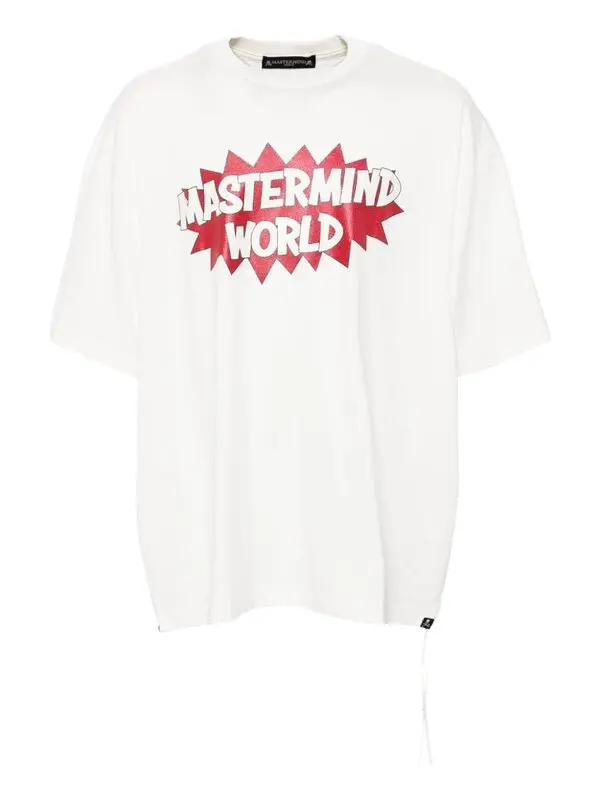 MASTERMIND WORLD Glitter T-shirt - White