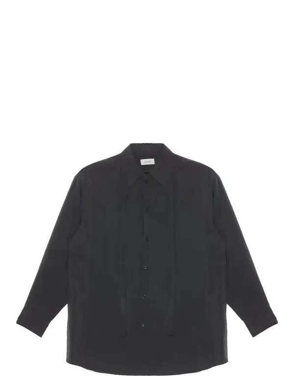 LEMAIRE Tie-detail Shirt - Black