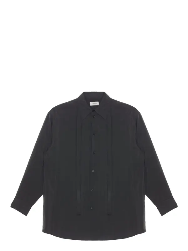 LEMAIRE Tie-detail Shirt - Brown