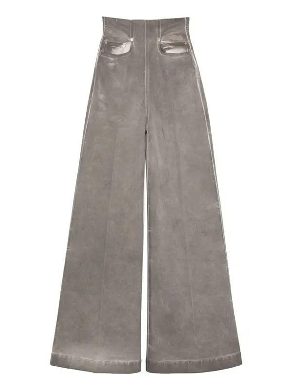 Rick Owens Dirt Cooper Wide-leg Jeans - Grey