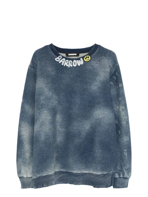 BARROW Denim Sweatshirt - Blue