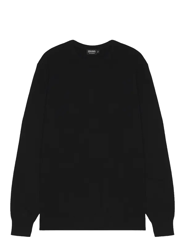 Zegna Oasi Crew Neck - Black