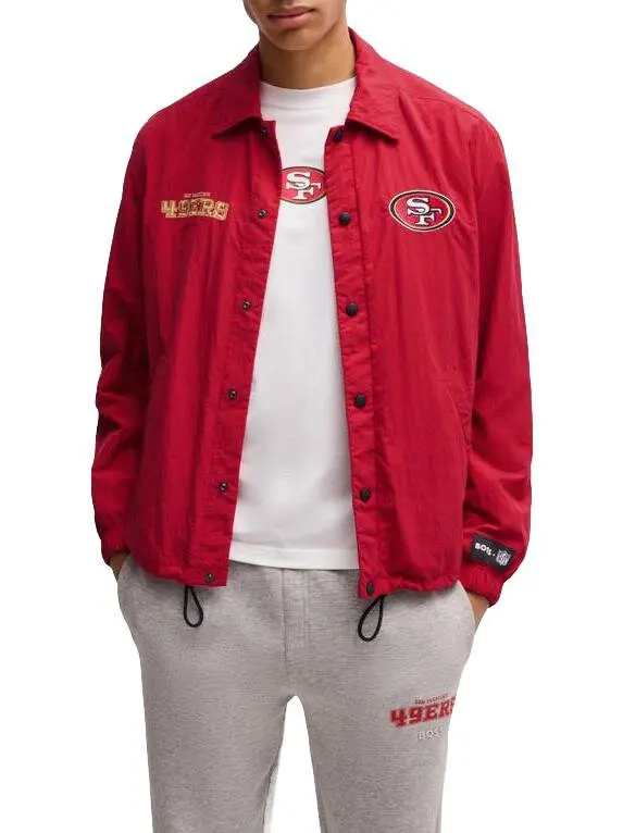BOSS X NFL Otto Jacket - Open Pnk
