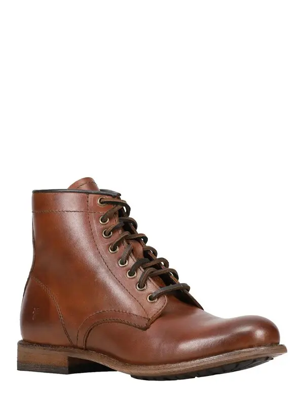 Frye Tyler Flex Lace-up Boots - Cognac