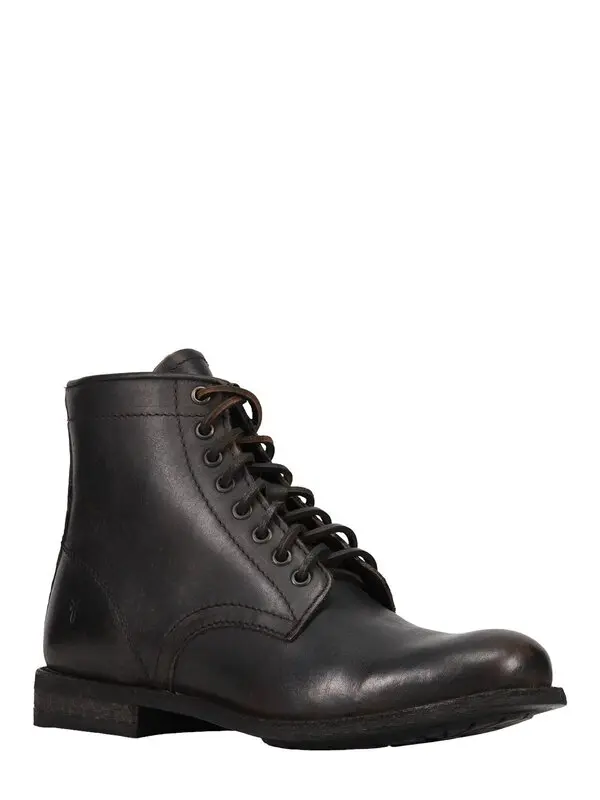 Frye Tyler Flex Lace-up Boots - Dark Black