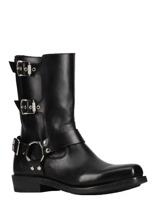 Frye Conway Moto Harness Boots - Black