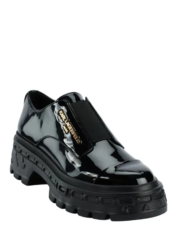 Karl Lagerfeld Paris Lakely Lug Sole Loafer - Black