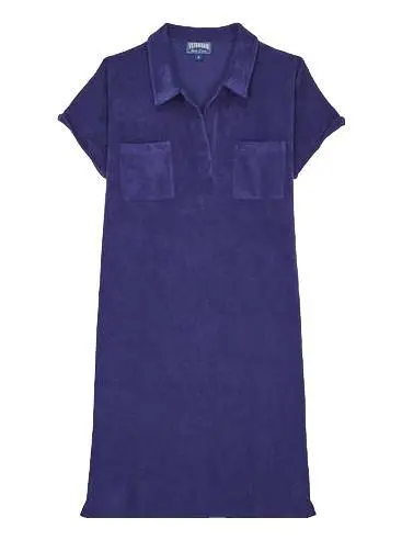 Vilebrequin Solid Organic Terry Polo Dress - Minuit