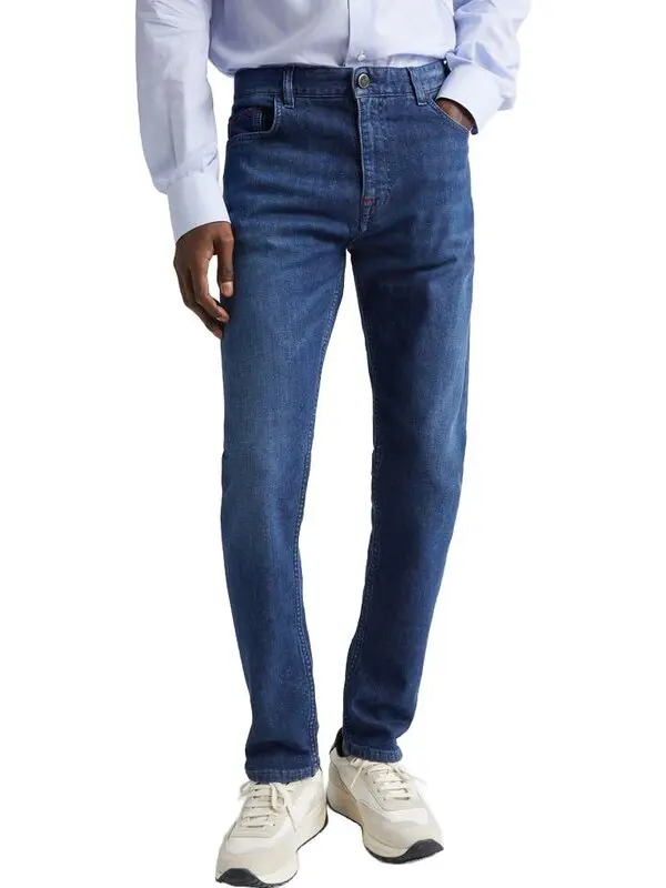 Isaia The Barchetta Jeans - Med Wash