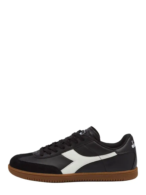 DIADORA Leather Trainer - Black/white