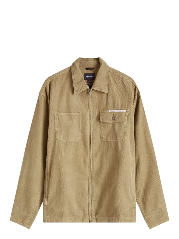 THISISNEVERTHAT Washed Corduroy Zip Jacket - Khaki