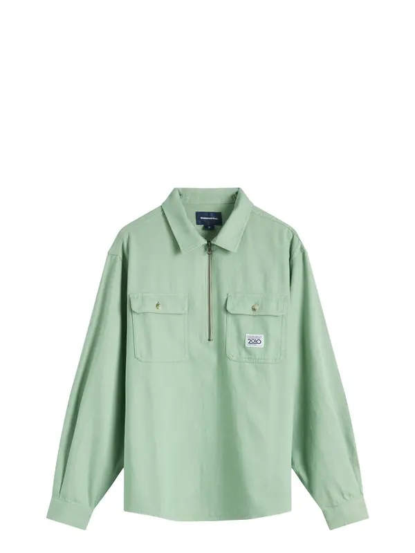 THISISNEVERTHAT Quarter Zip Shirt - Green
