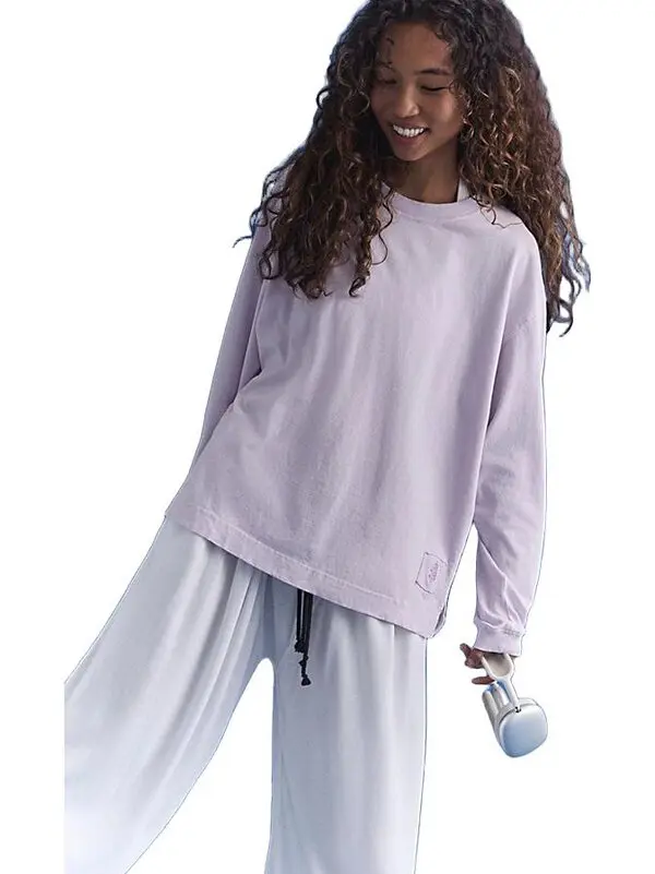 Free People Hustle Layer Top - Cool Lilac