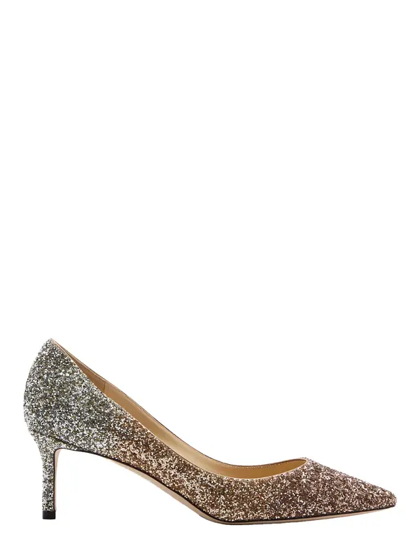 JIMMY CHOO Romy 60 Glittered Pumps - Gold