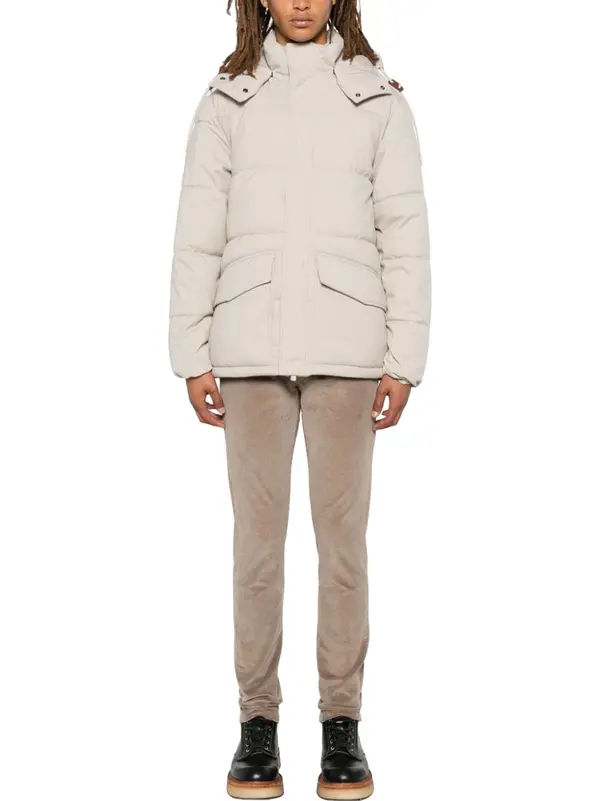 MANUEL RITZ Hooded Down Jacket - Neutrals