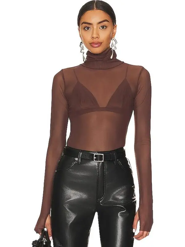AFRM X Revolve Milo Bodysuit - Brown