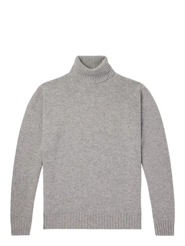 Thom Sweeney Cashmere Rollneck Sweater - Gray
