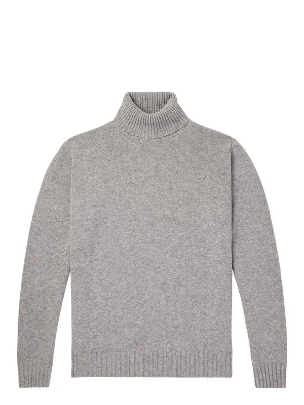 Thom Sweeney Cashmere Rollneck Sweater - Gray