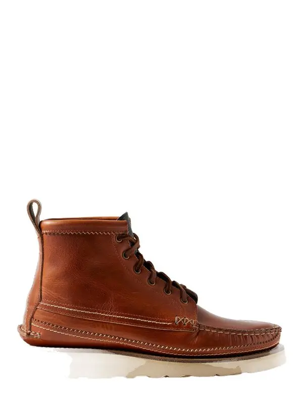 YUKETEN Maine Guide Leather Boots - Brown