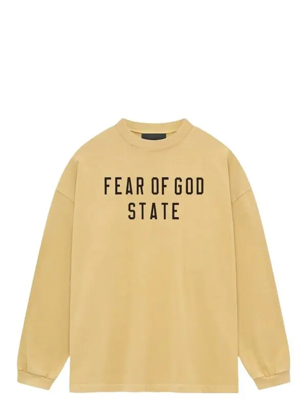 Fear Of God Essentials Heavy Longsleeve Tee Shirt - Amber