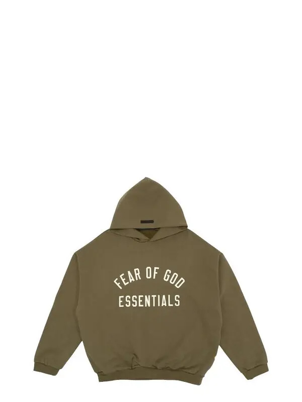 Fear Of God Essentials Heavy Fleece Hoodie - Military