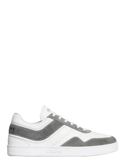 Celine Low Top Lace Up Sneakers - Grey/optic White
