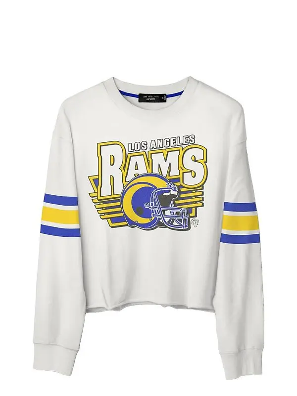 Junk Food Clothing Nfl Kickoff Crop Fleece Sweatshirt - Los Angeles Rams