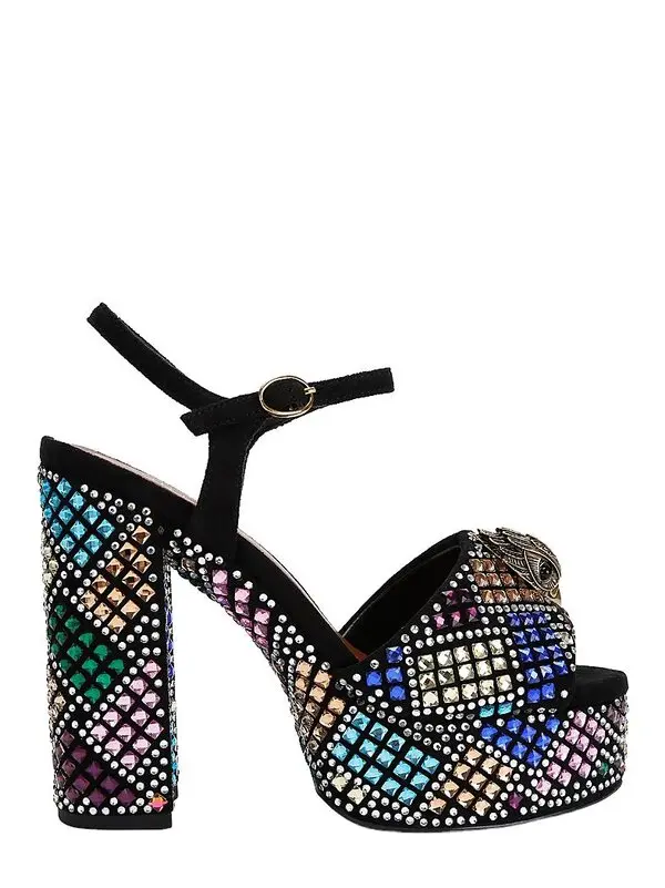 Kurt Geiger Kensington Platform Sandals - Charcoal