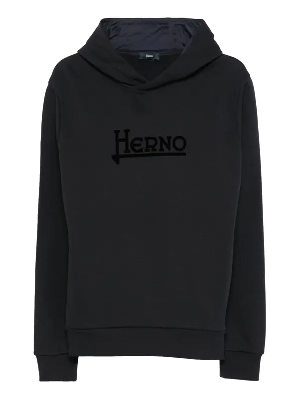 Herno Cotton Hoodie - Blue