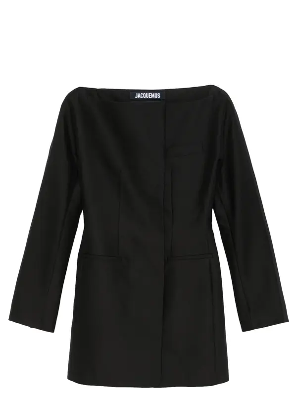 Jacquemus The Spalla Mini Dress - Black