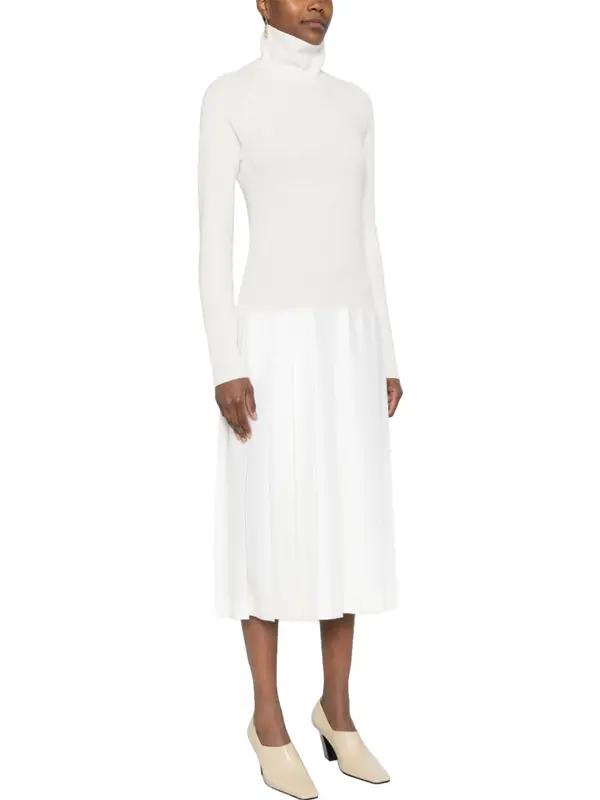 Fabiana Filippi Panelled Knit Dress - Neutrals