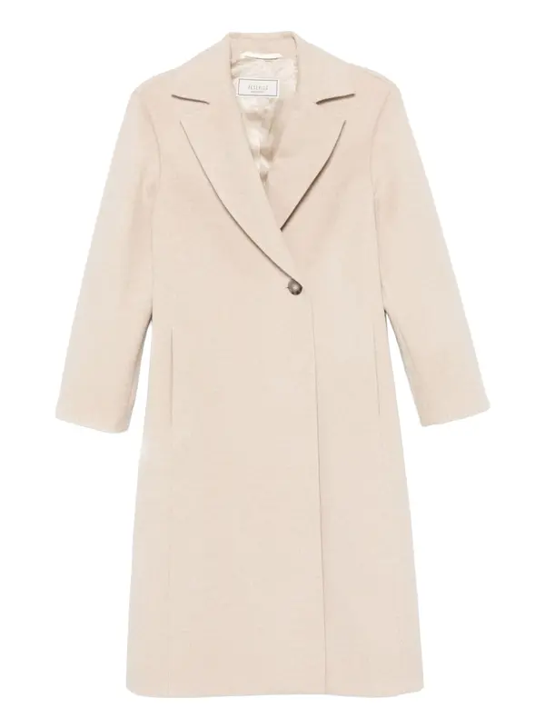 Peserico Felted Cashmere Coat - Neutrals