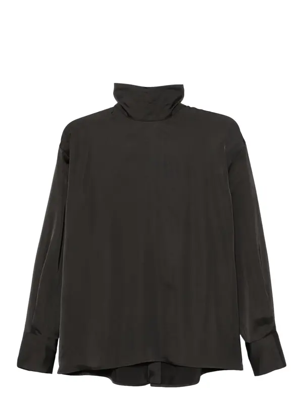 Fabiana Filippi Satin Shirt - Black