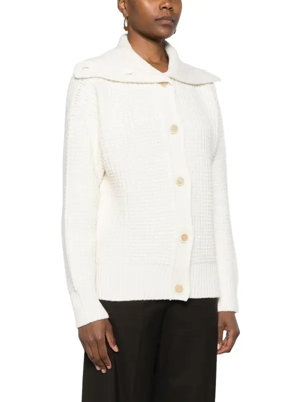 Fabiana Filippi Merino Wool Blend Cardigan - Neutrals