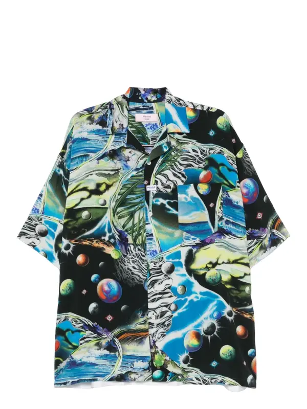 Martine Rose Hawaiian Shirt - Blue